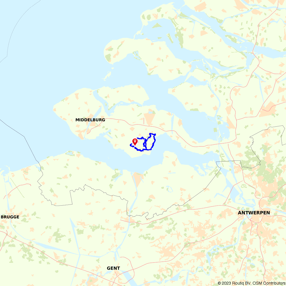 Route through Oudelande - Borsele - Cycling route | Route.nl