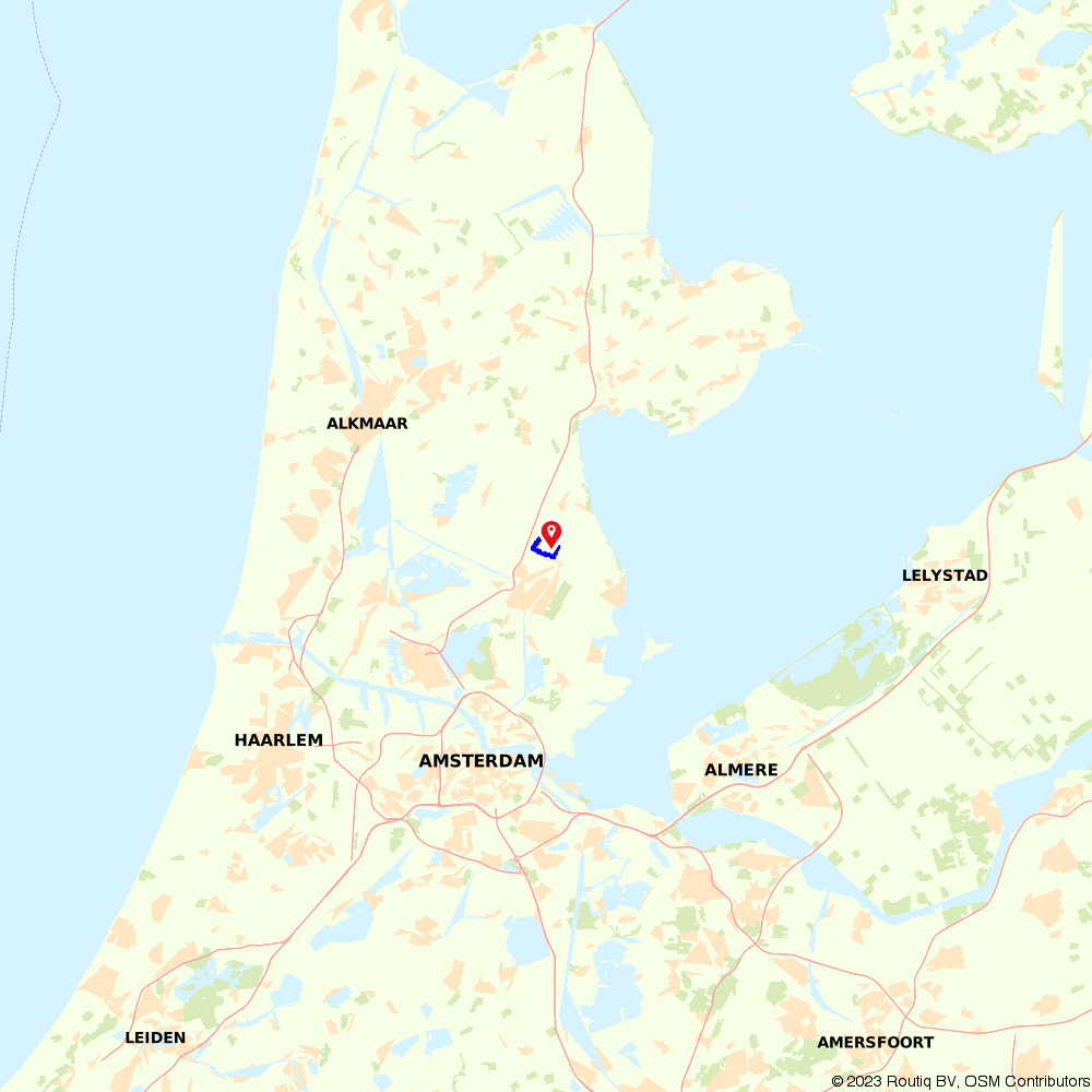 Kwadijk, Hobrede, Oostdijk, Kwadijk - Edam-Volendam - Hiking route ...
