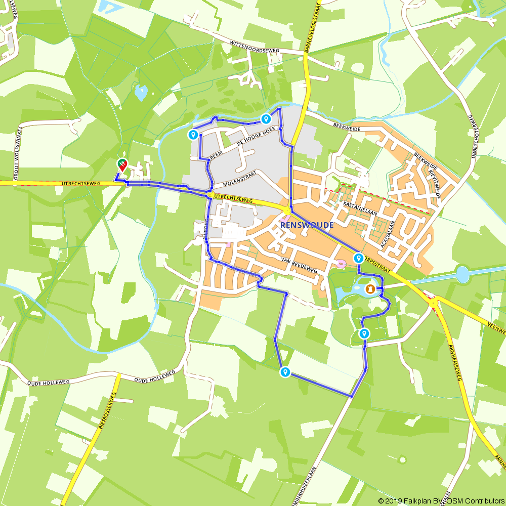 Walking through authentic Renswoude - Renswoude - Hiking route | Route.nl