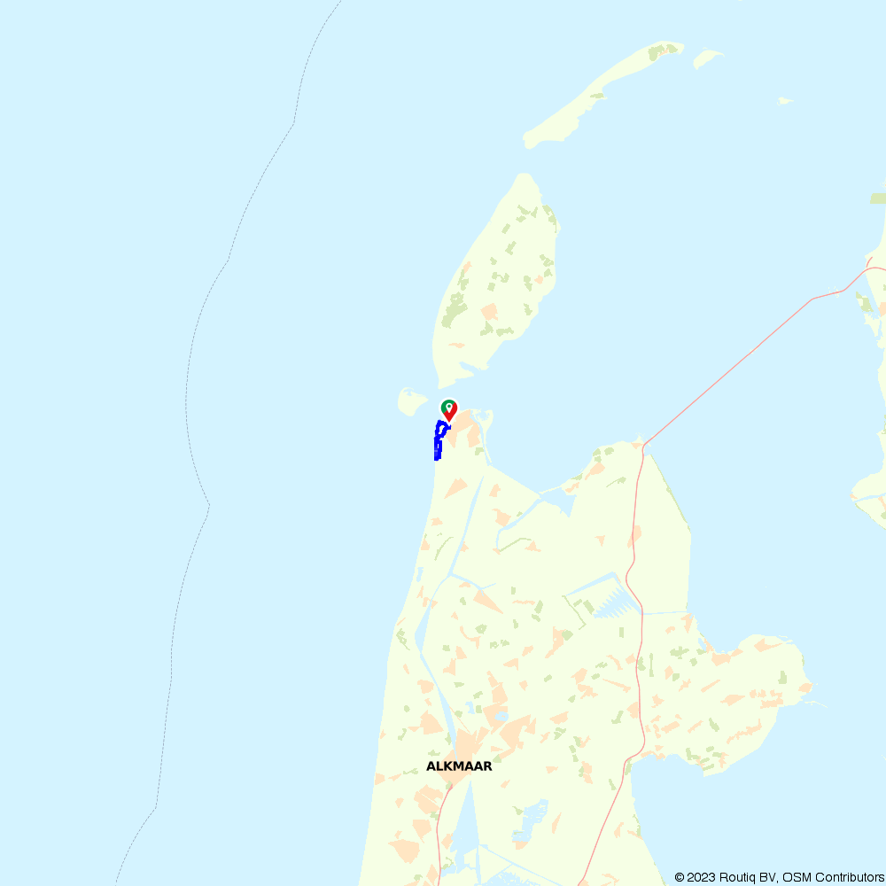 Tour of the beach - Den Helder - Hiking route | Route.nl