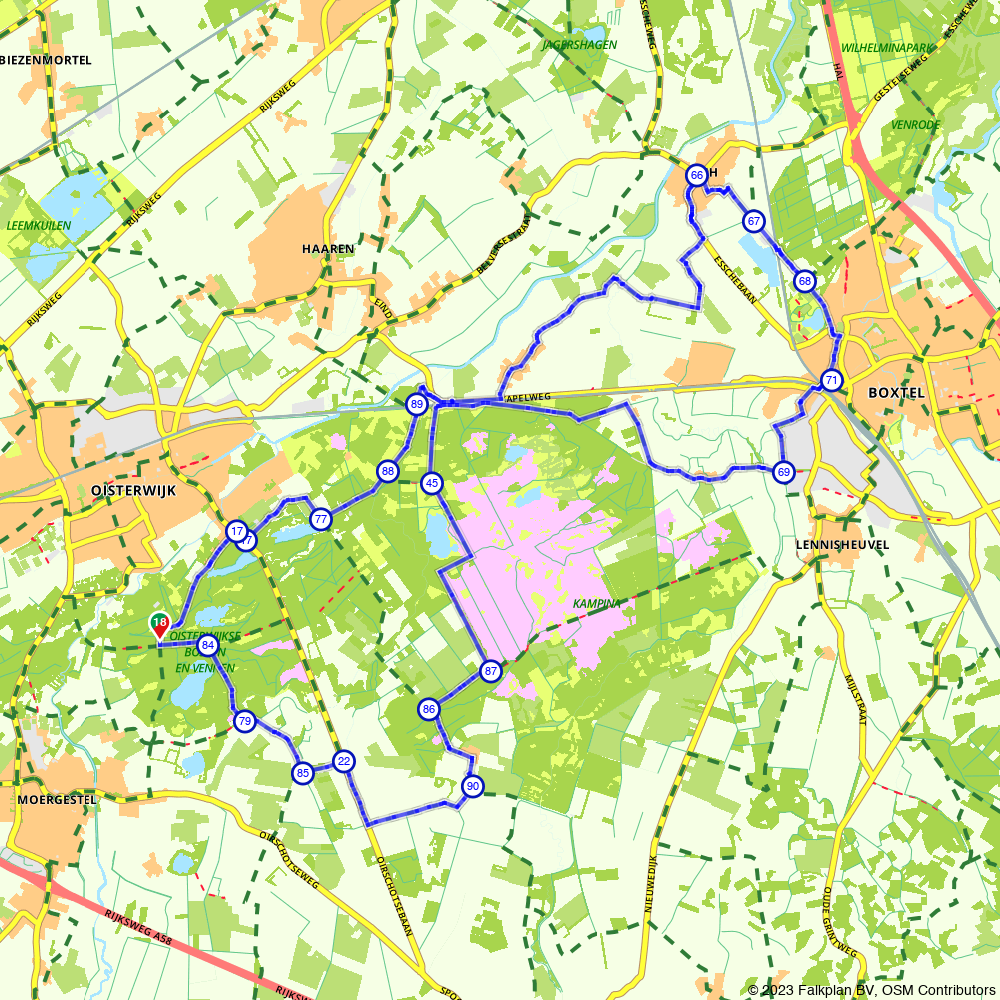 Natural monuments Oisterwijk-Boxtel-Esch-Oisterwijk - Oisterwijk ...