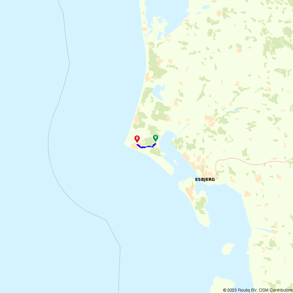Ho til Blavand 2 - Tane - Hiking route | Route.nl