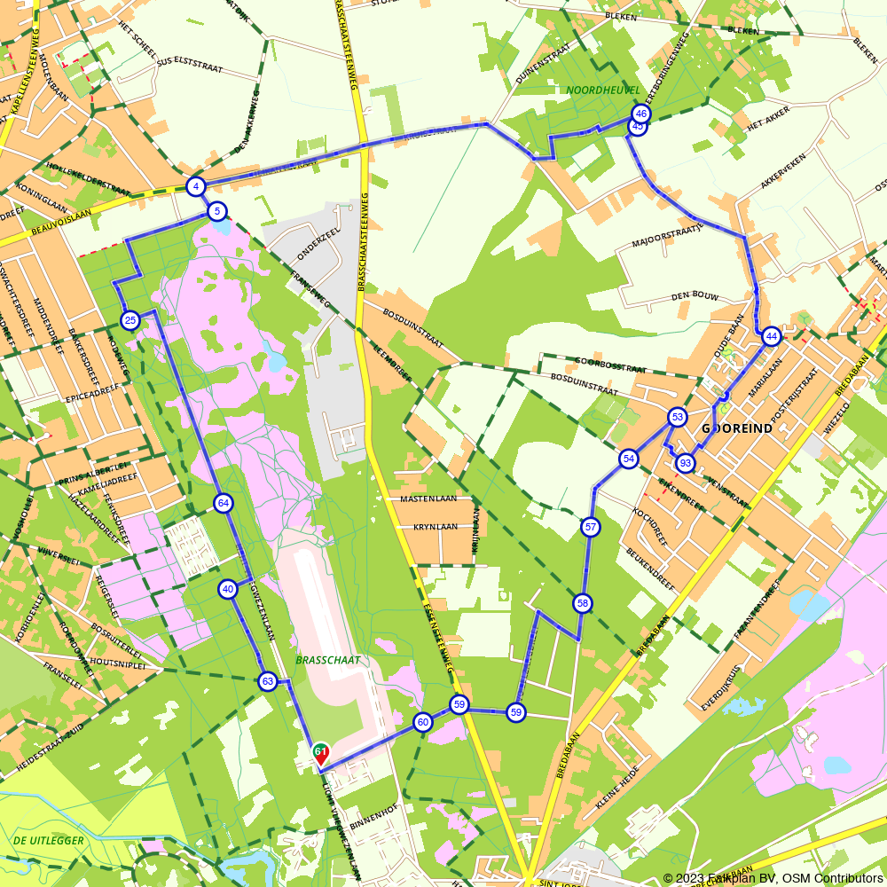 Brasschaat Airport - Brasschaat - Hiking route | Route.nl