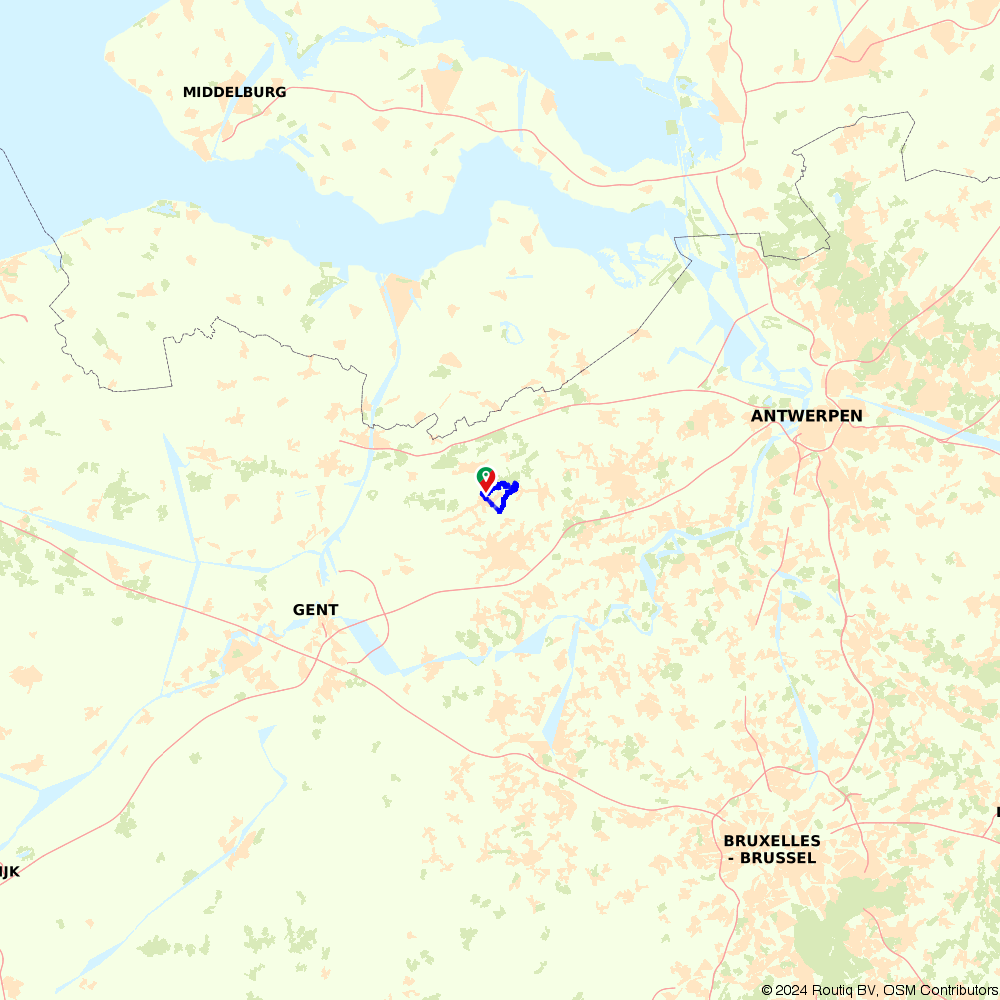 Lokeren - Kruiskapel Route - Lokeren - Hiking route | Route.nl