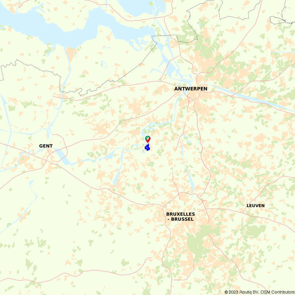 sint amands with An rest Den Amandus - Puurs-Sint-Amands - Hiking route ...