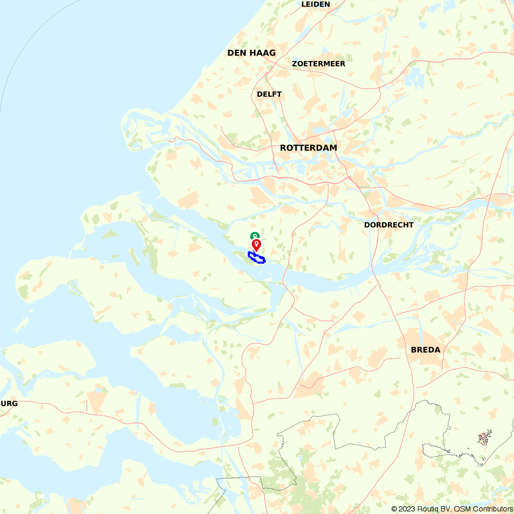 Ten-municipality - Hoeksche Waard - Hiking route | Route.nl