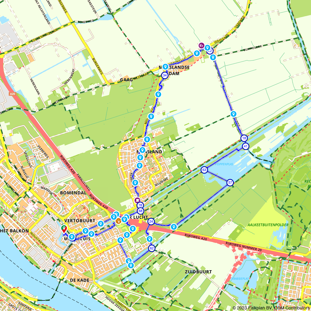 Tour of Maassluis & Maasland - Maassluis - Hiking route | Route.nl