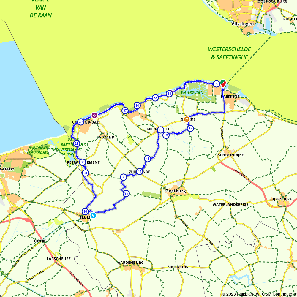 Golden old Breskens, Cadzand, Sluis, Groede, Breskens - Sluis - Cycling ...