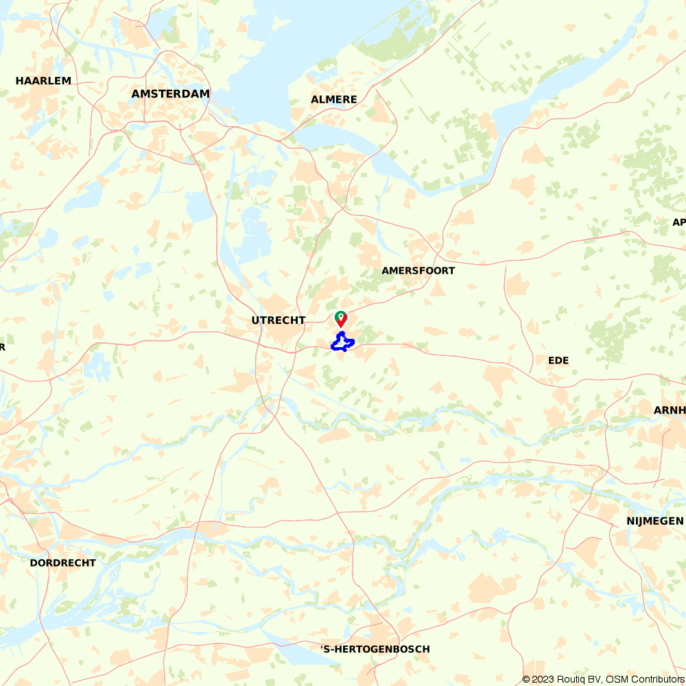 Odijk-Slot-Beerschoten - Zeist - Hiking route | Route.nl