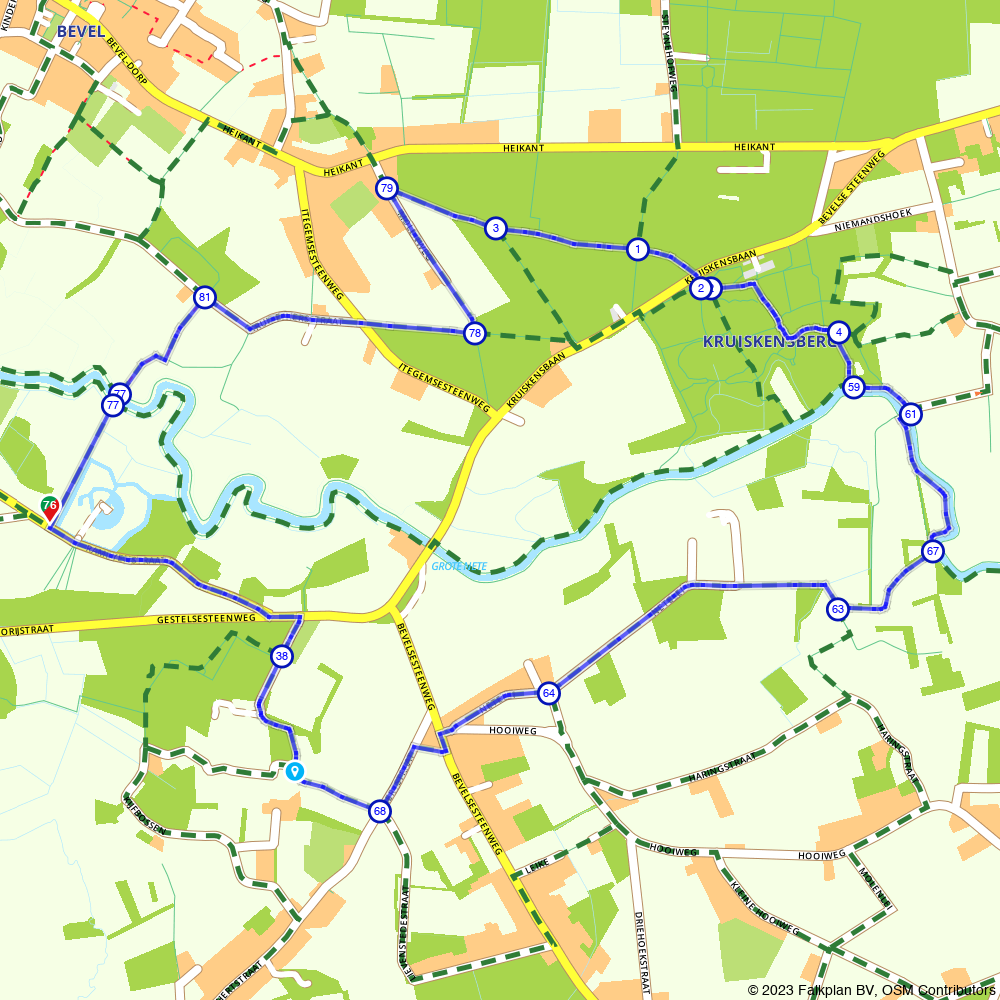 Frame 8.5 - Berlaar - Hiking route | Route.nl