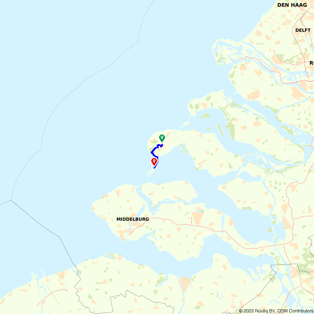 Dutch Coastal Path 1 stage 05 - Schouwen-Duiveland - Hiking route ...