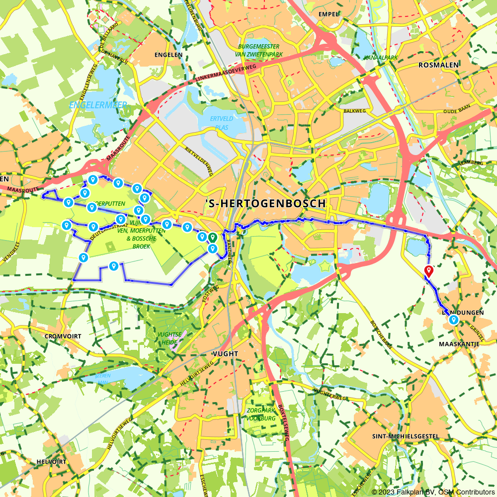 The Moerputen. - Vught - Hiking route | Route.nl