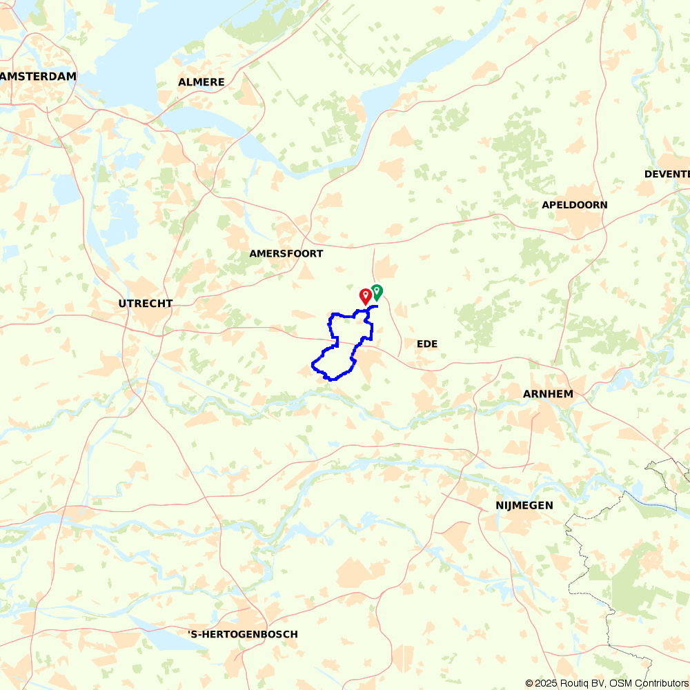 Renswoude 2 - Ede - Fietsroute | Route.nl