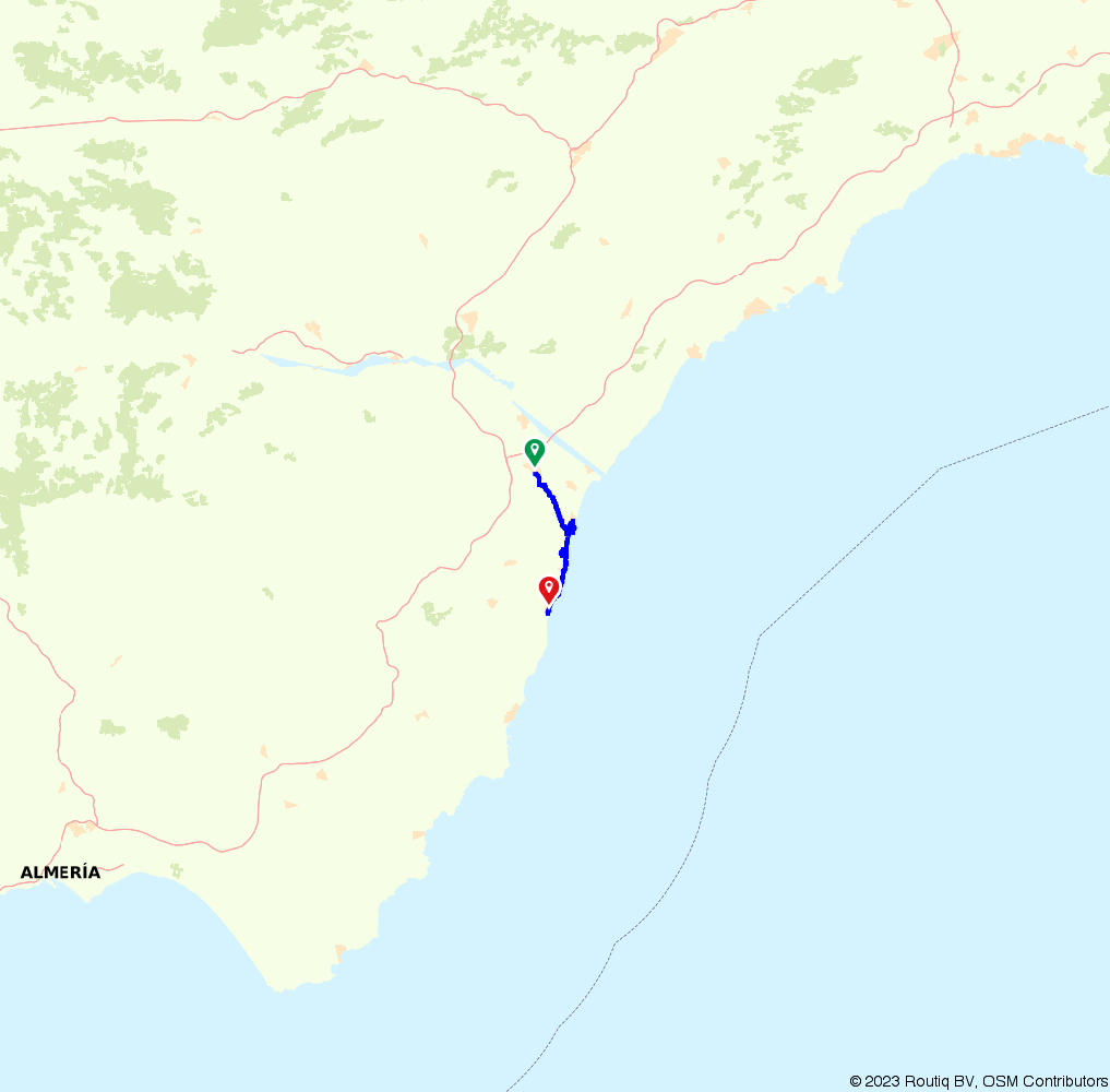 From cp to beach and tour there. - Vera - Cycling route | Route.nl