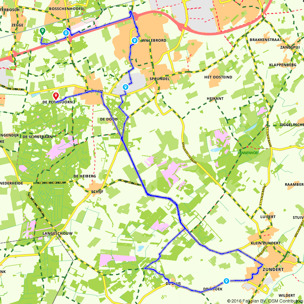 From Bosschenhoofd to Rucphen - Halderberge - Cycling route | Route.nl