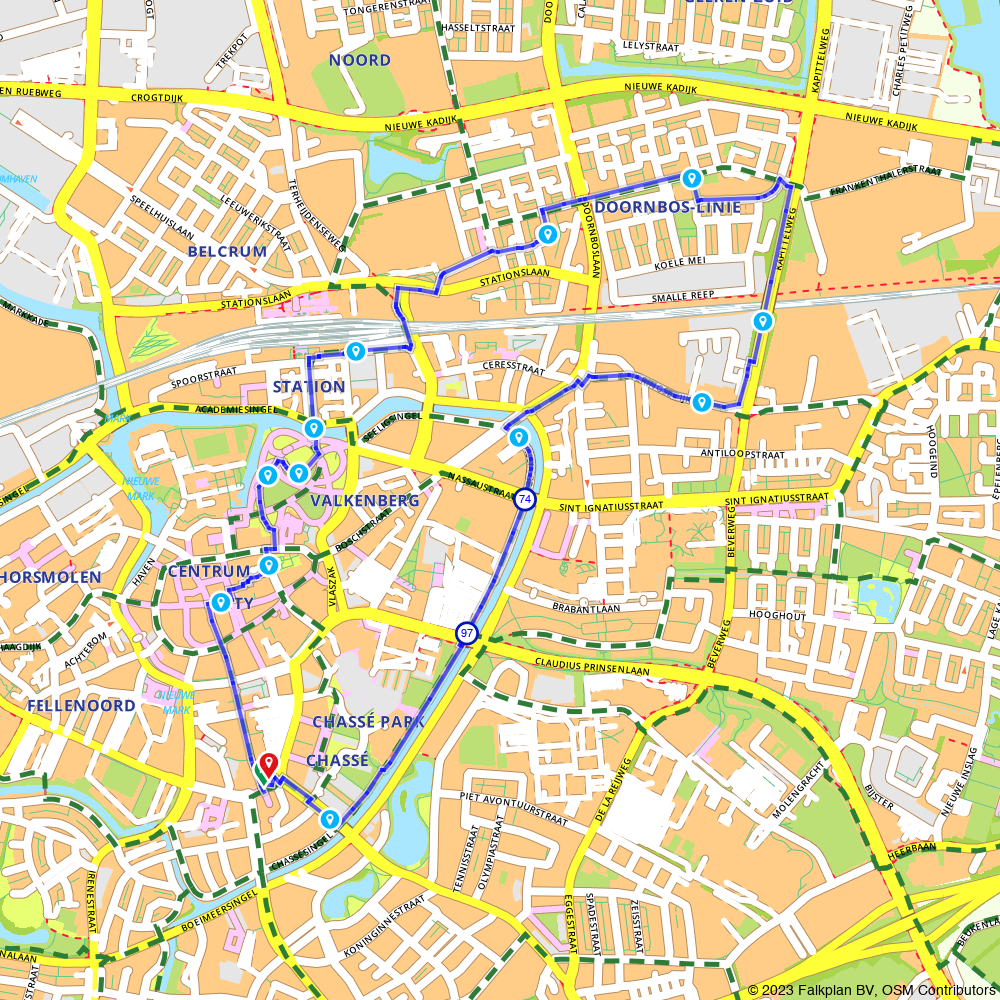 Route week 11 morning 2023 6.7 km - Breda - Hiking route | Route.nl
