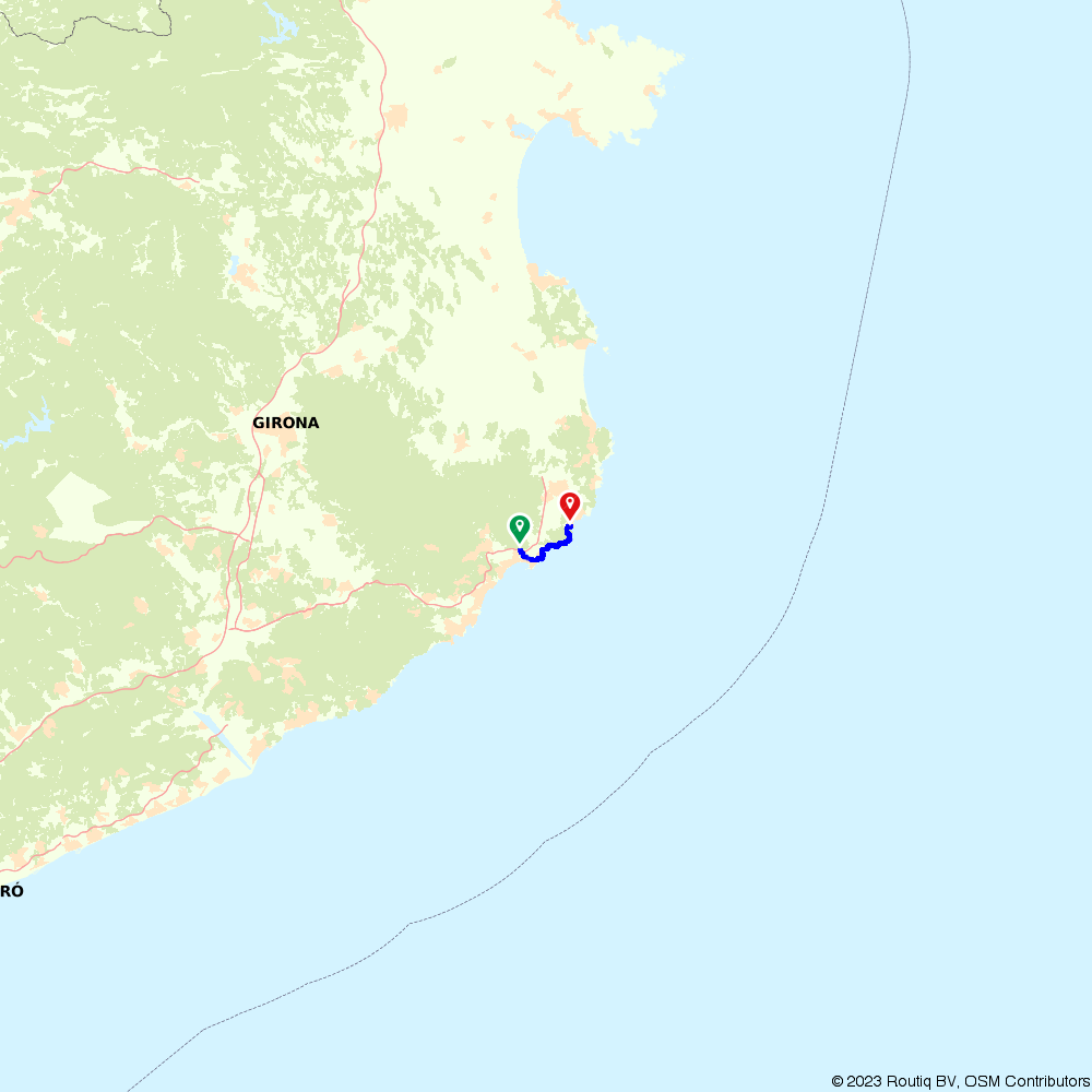 playa el golfet - Palamós - Hiking route | Route.nl