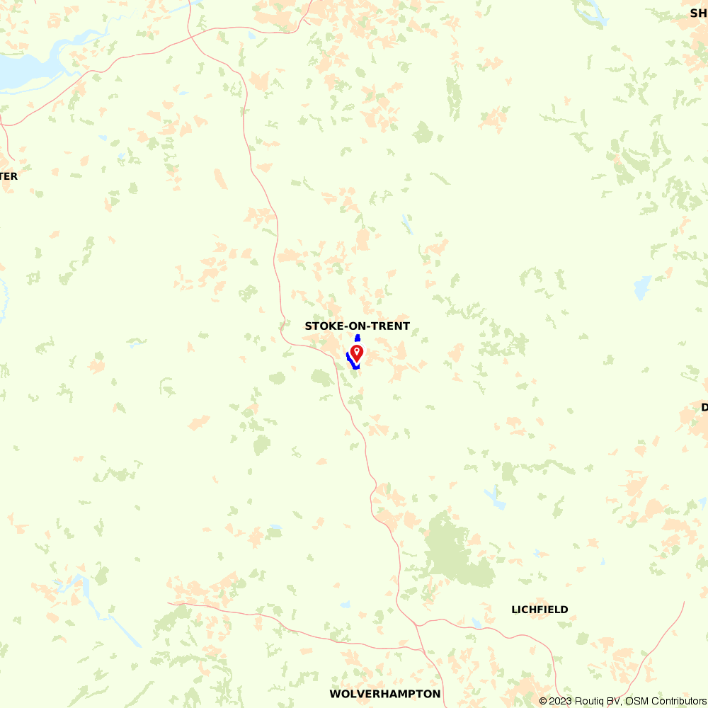 River Trent - Stoke-on-Trent - Hiking route | Route.nl