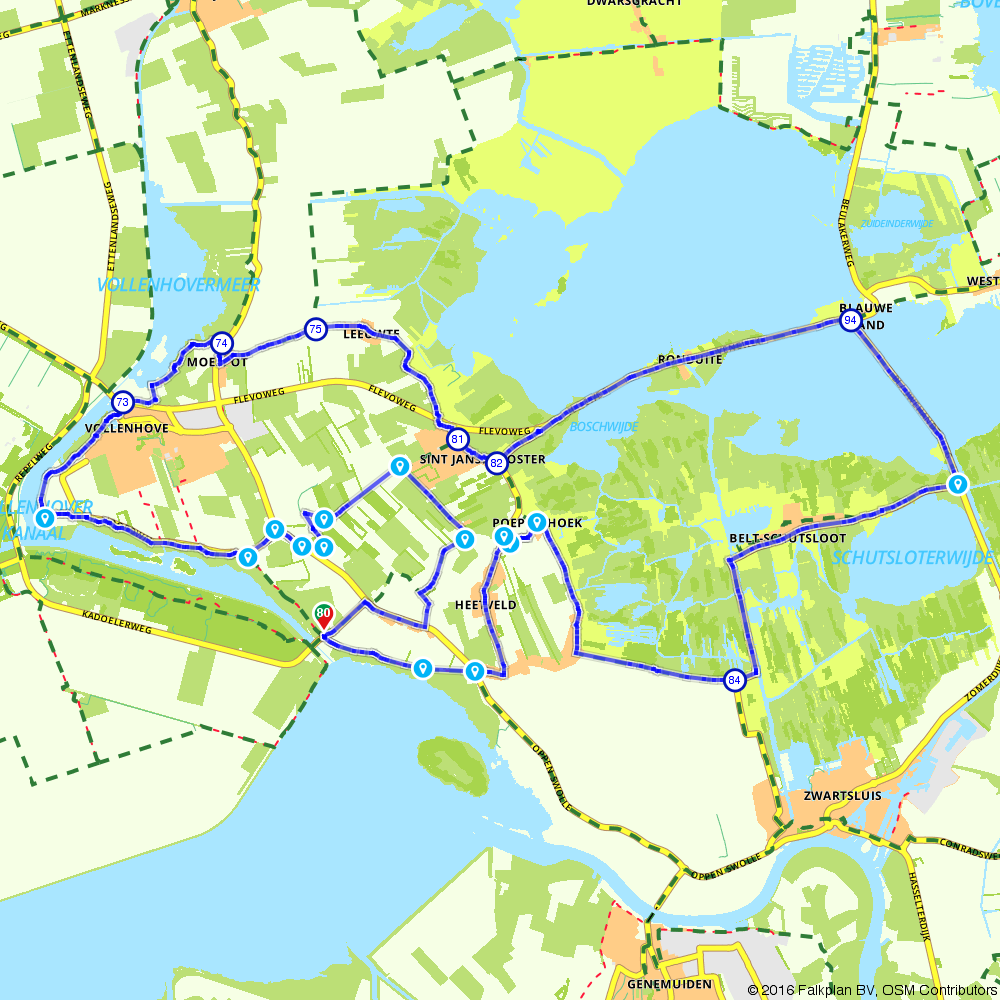 Vollenhove - Belt Schutsloot - Kadoelen - Steenwijkerland - Cycling ...