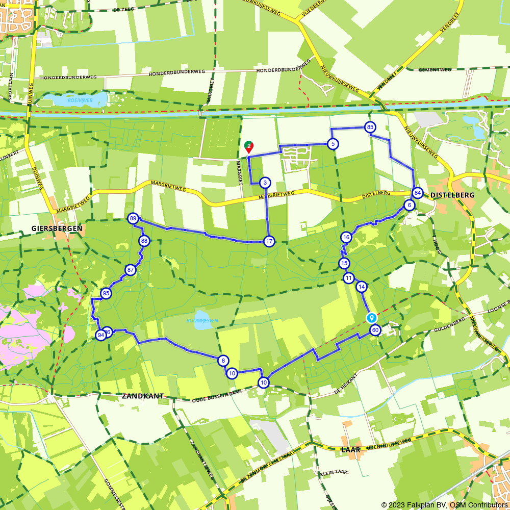 Walking through the Brabant silence - Haaren - Hiking route | Route.nl