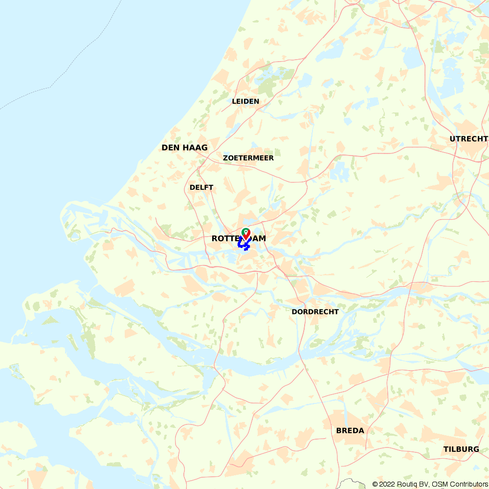 Walking along the water in Rotterdam - Rotterdam - Hiking route | Route.nl