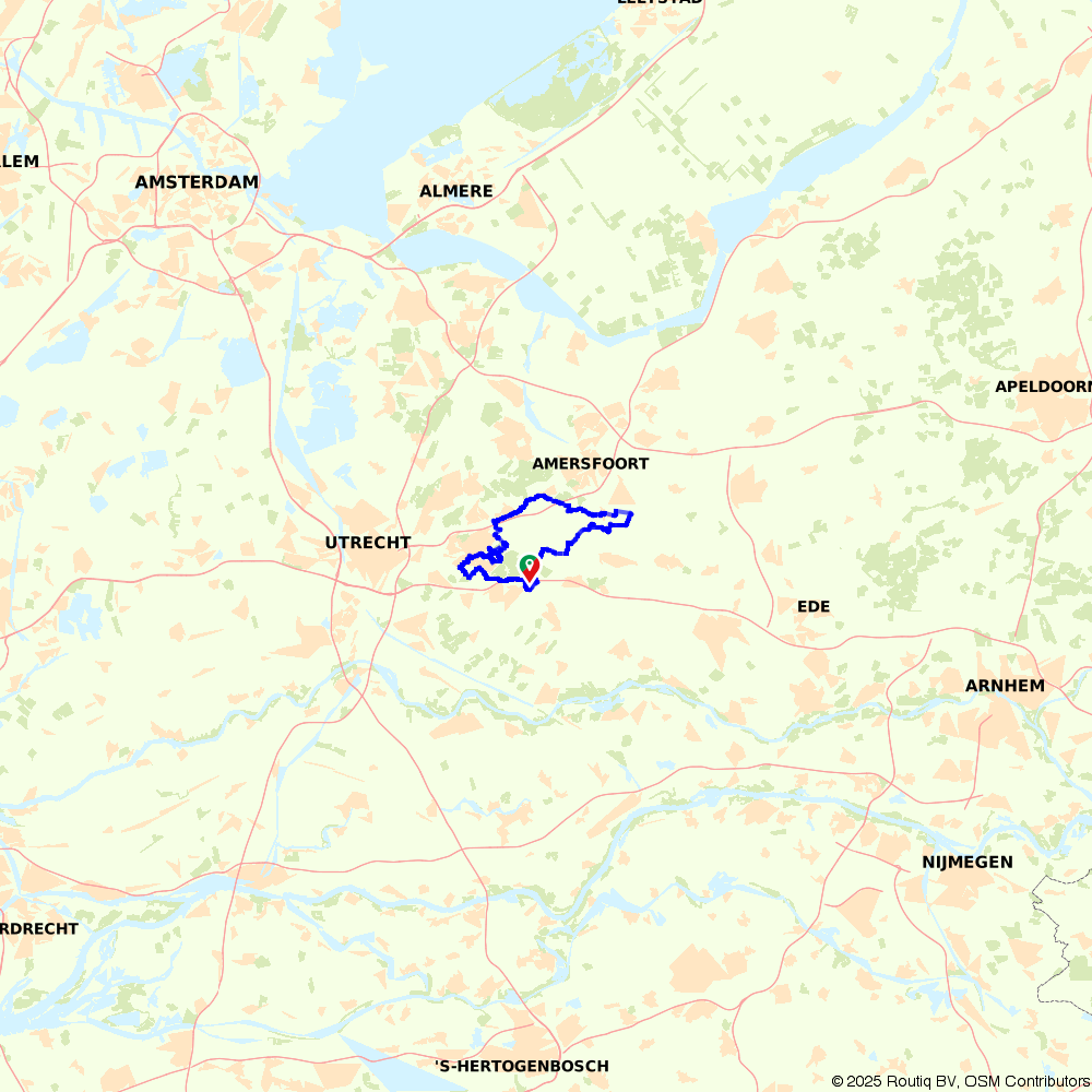 big forest,zeist,leusden, - Utrechtse Heuvelrug - Cycling route | Route.nl