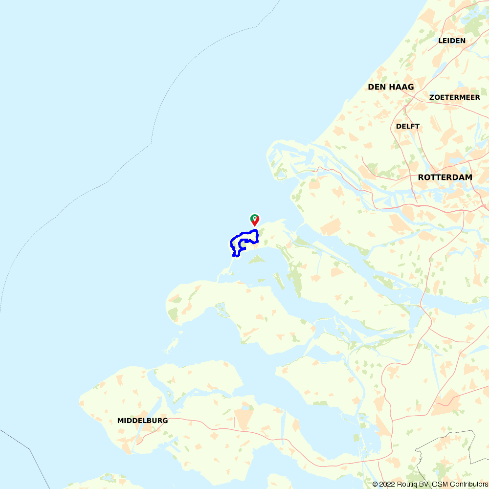 Ouddorp - Goeree-Overflakkee - Cycling route | Route.nl