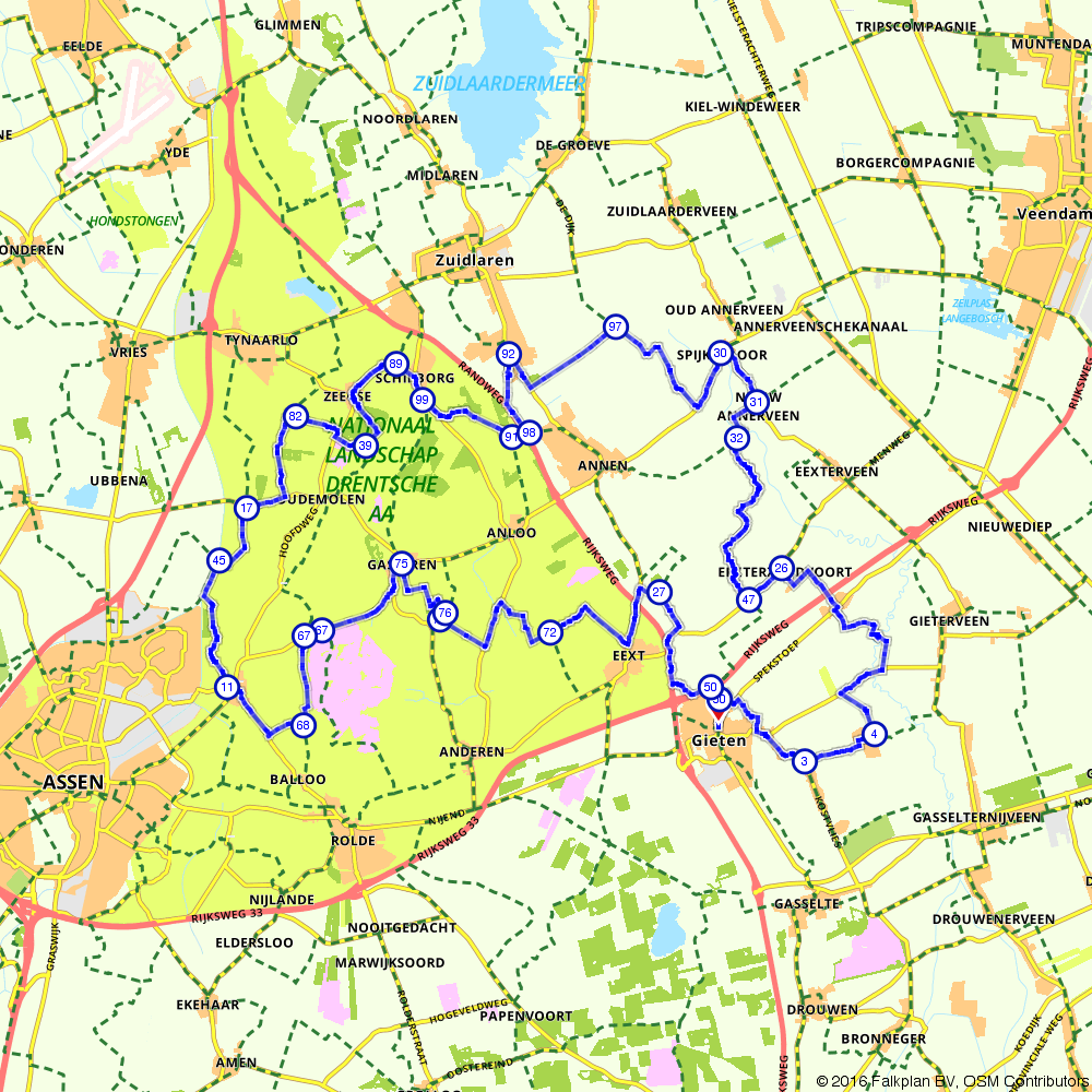 TO POUR - Aa en Hunze - Cycling route | Route.nl