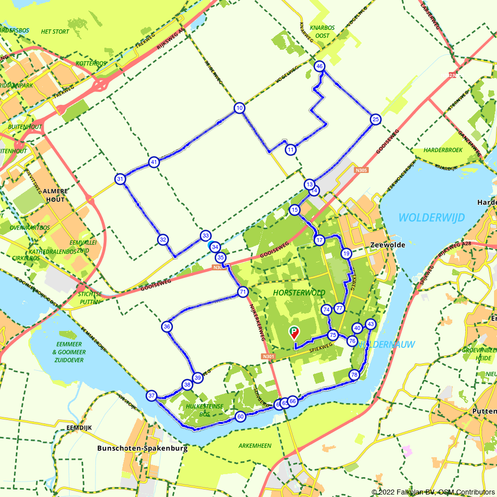 Cycling through the Horsterwold and the polders - Zeewolde - Cycling ...