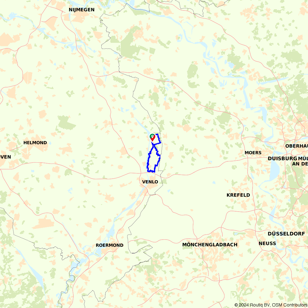 Cycling through the nature around Arcen - Venlo - Cycling route | Route.nl