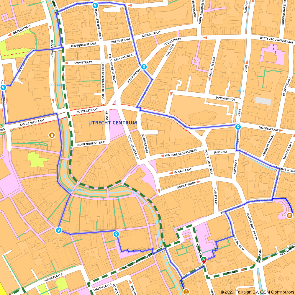On foot through the center of Utrecht - Utrecht - Hiking route | Route.nl