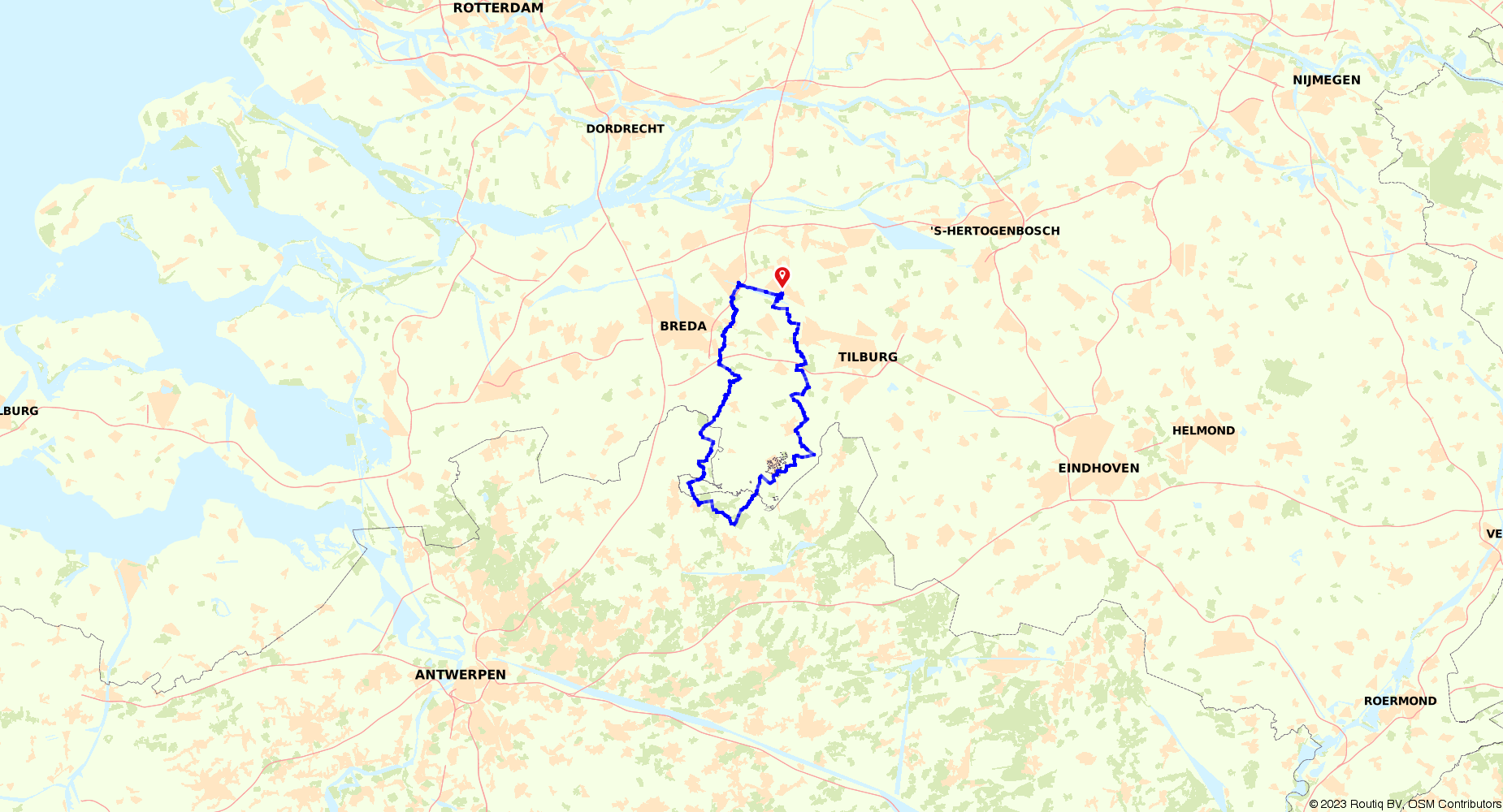 Baarle nass without own more thirst 95 km - Dongen - Cycling route ...