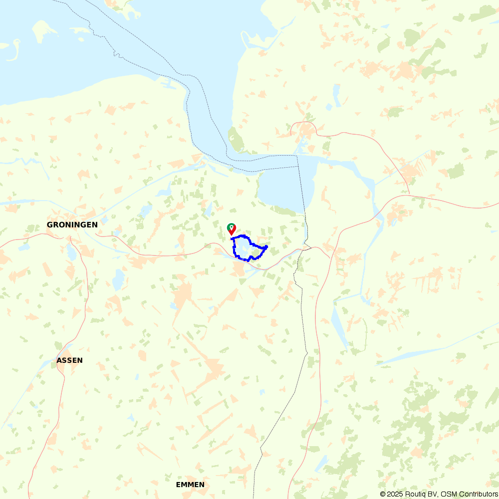 Walking through Beerta and Blauwestad - Oldambt - Hiking route | Route.nl