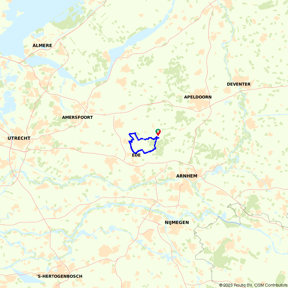 Otterloo - Ede - Fietsroute | Route.nl