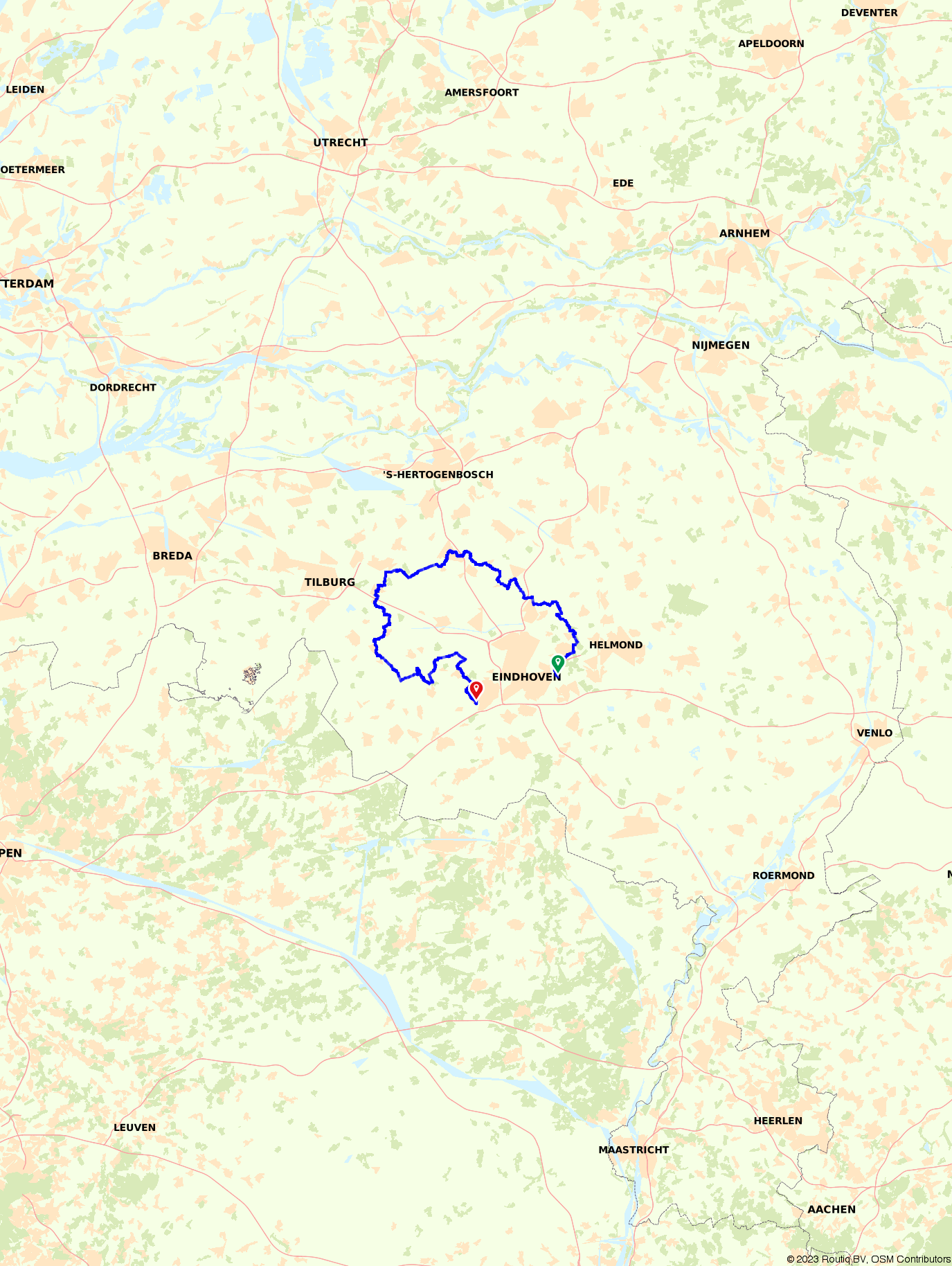 Tour Nuenen - Moergestel - Eindhoven - Cycling route | Route.nl