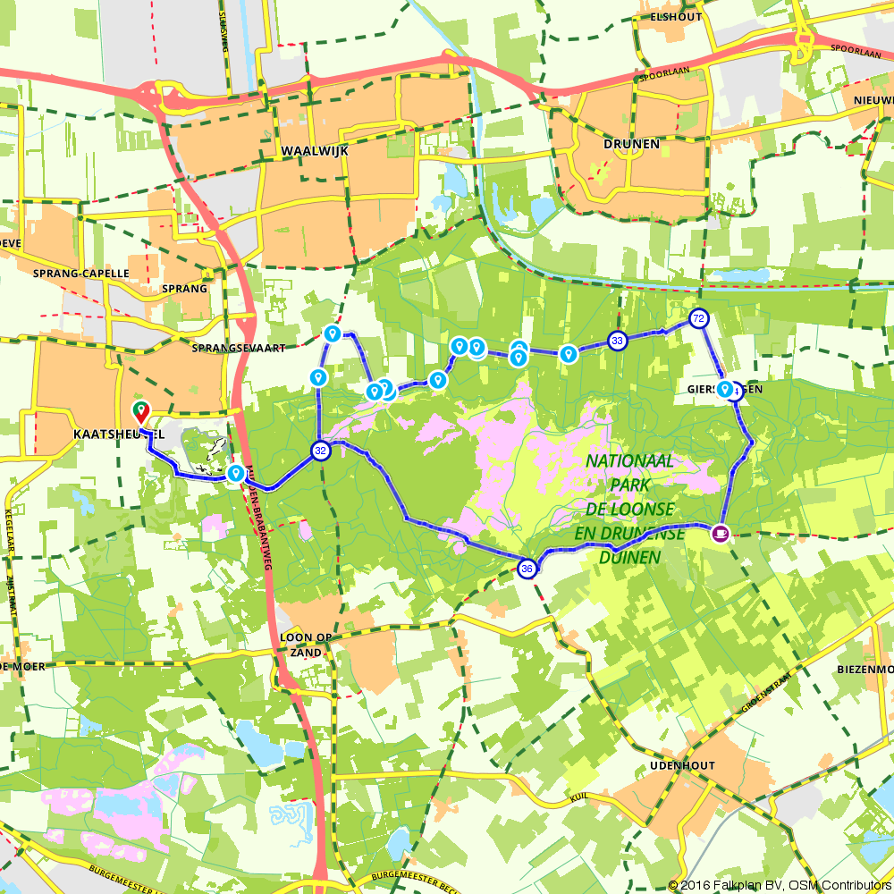 Tour of Kaatsheuvel - Loon op Zand - Cycling route | Route.nl