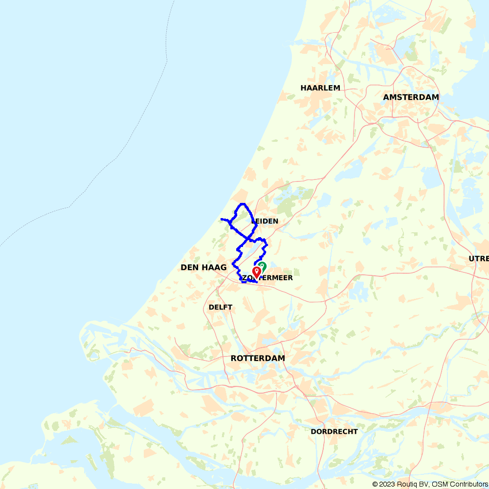 Zoetermeer / Wassenaar - Zoetermeer - Cycling route | Route.nl
