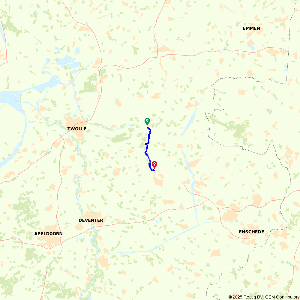 The tenth stage of the Pieterpad - Ommen - Hiking route | Route.nl