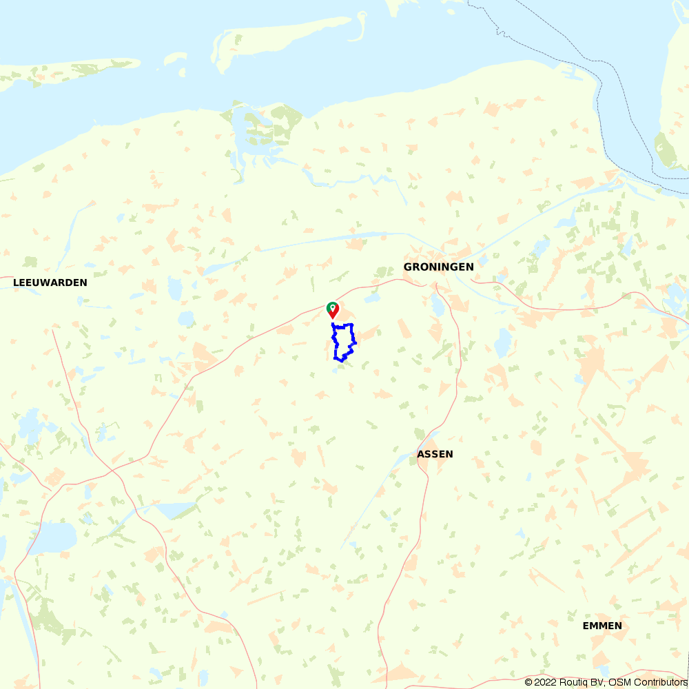 Beautiful round border province Groningen / Drenthe - Westerkwartier ...