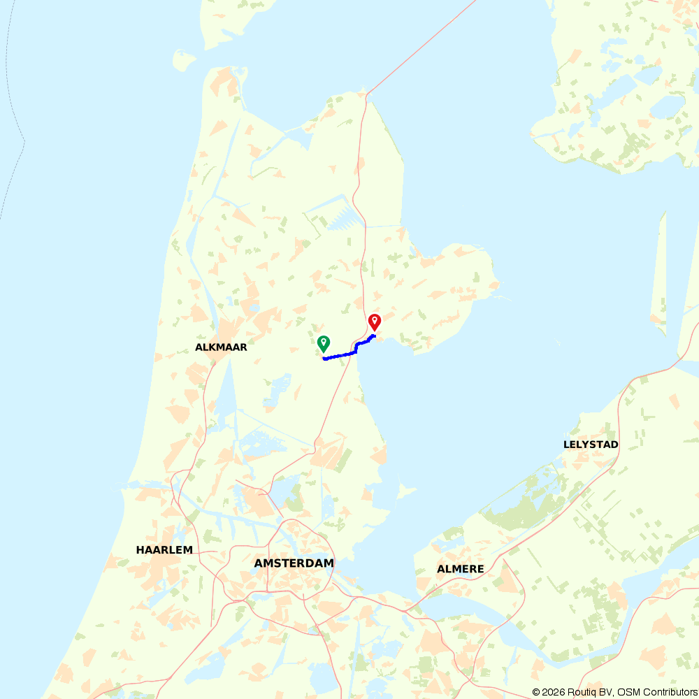 to horn - Koggenland - Cycling route | Route.nl