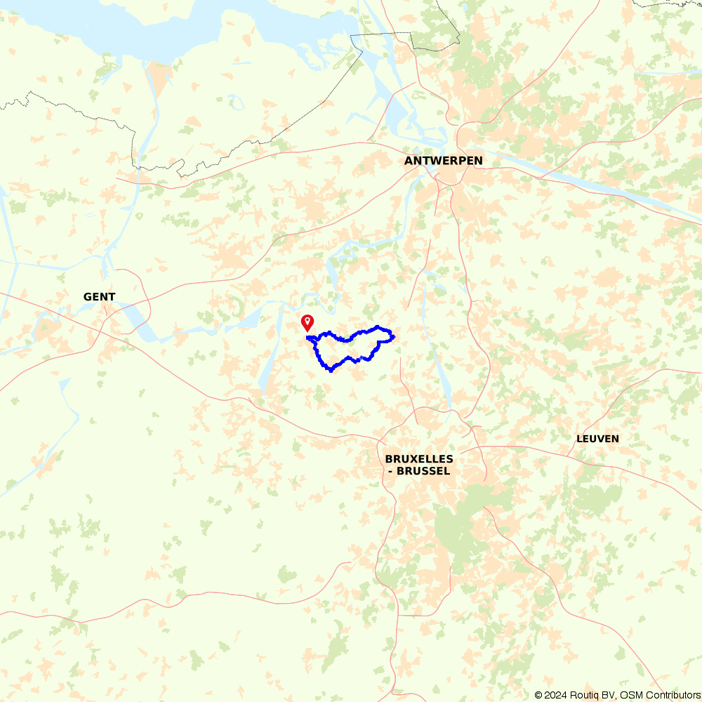 Route .11...Opwijk - Steenhuffel - Londerzeel - Buggenhout - Opstal ...