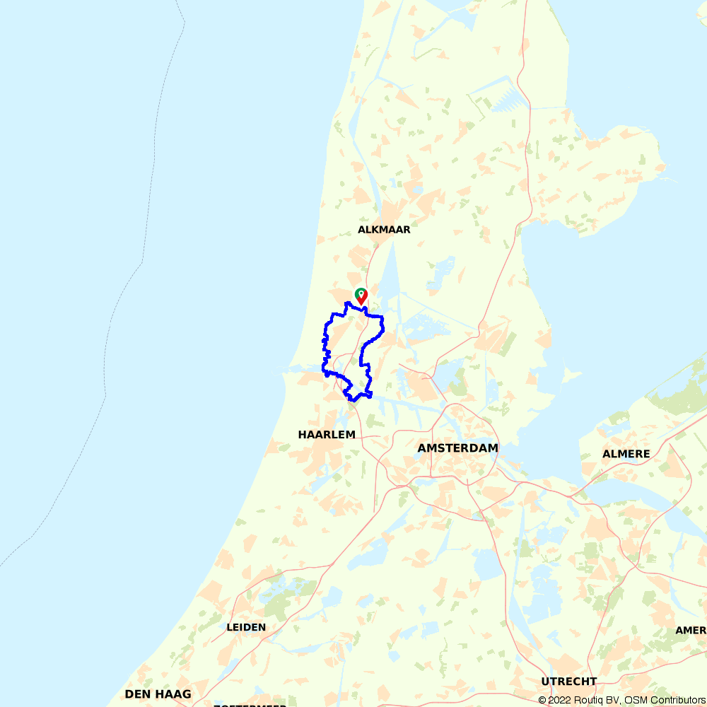 Uitgeest-Heemskerk/Beverwijk-Spaarnwoude-Assendelft-Krommenie-Uitgeest ...