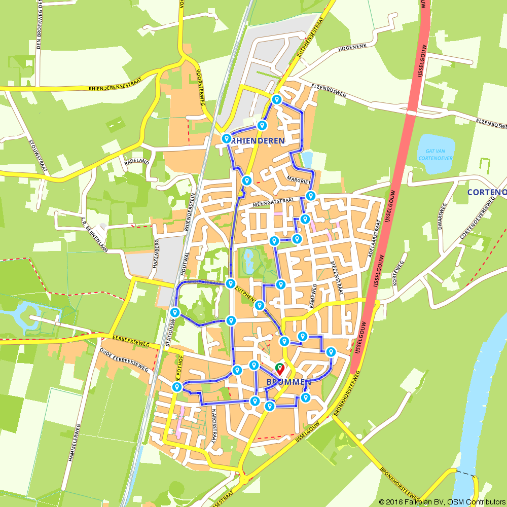 Center Walk Brummen - Brummen - Hiking route | Route.nl