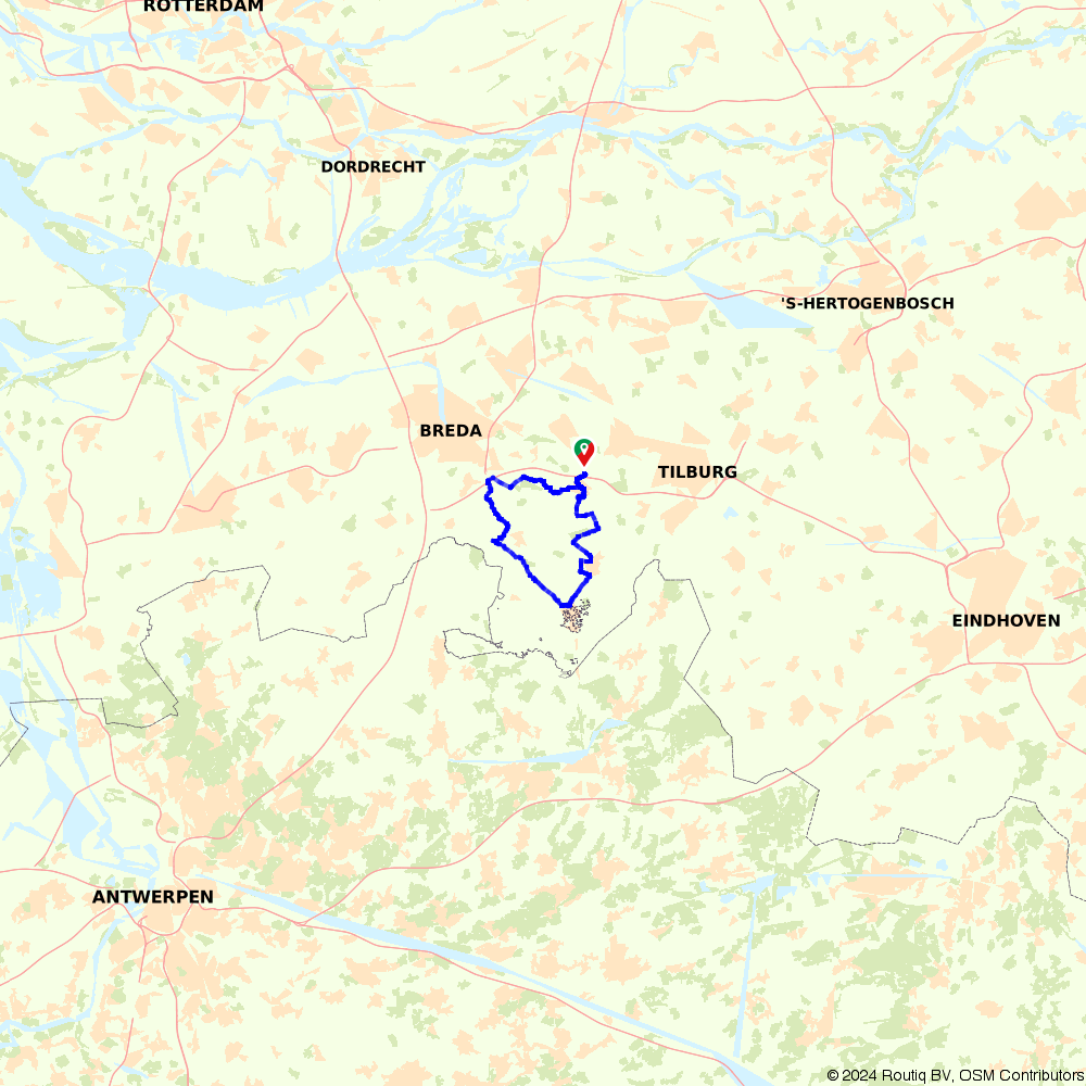 Gilze Valkhotel-Chaam-Alphen-Gilze Valkhotel - Gilze en Rijen - Cycling ...