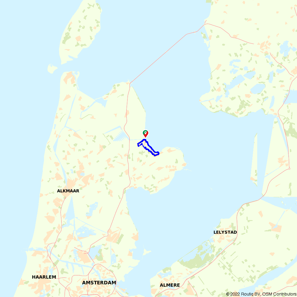 Typical Dutch landscapes around Medemblik - Medemblik - Hiking route ...