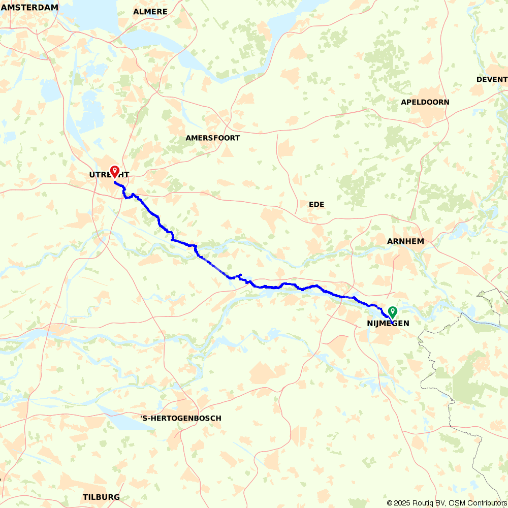 Nijmegen utrecht - Nijmegen - Fietsroute | Route.nl