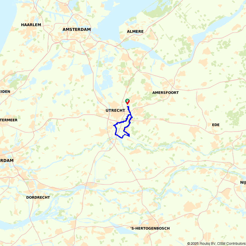 Tour Tull en t waal - De Bilt - Cycling route | Route.nl