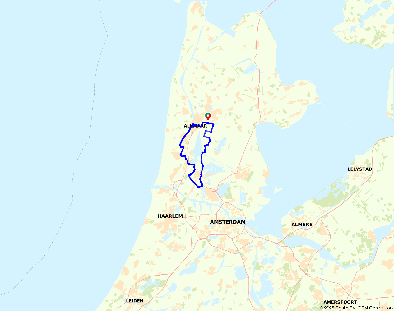Cycling route City trip through North Holland 63 km - Heerhugowaard ...