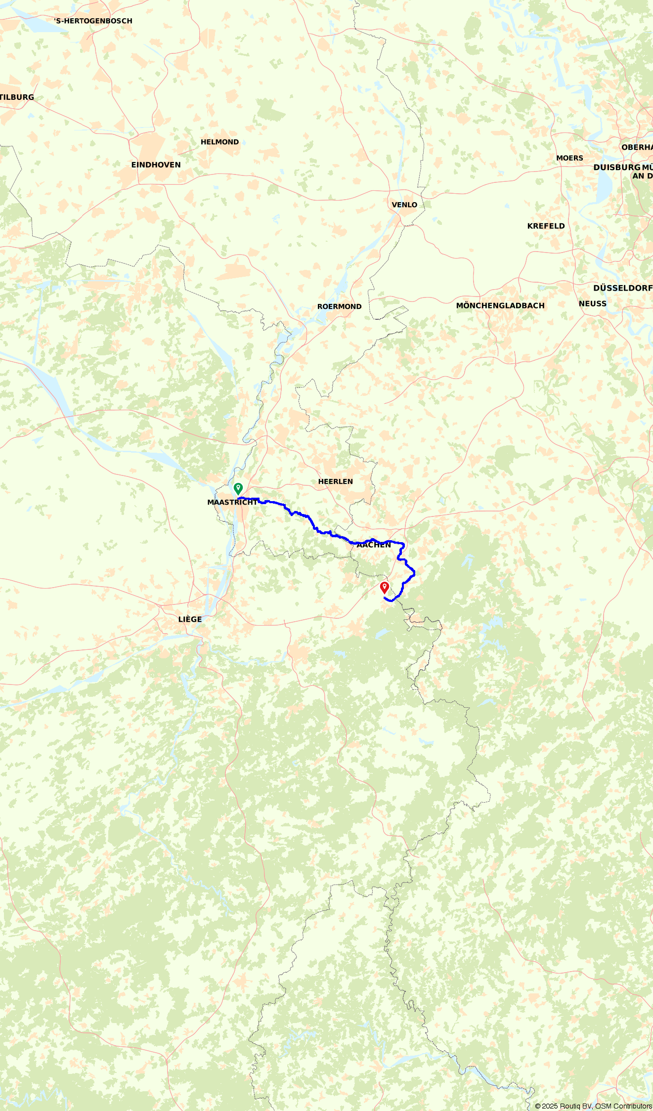 Maastricht-Vennbahn part 1 - Maastricht - Cycling route | Route.nl