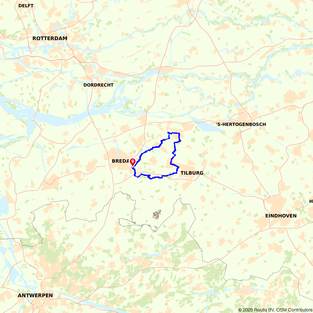 Bavel - Breda - Cycling route | Route.nl